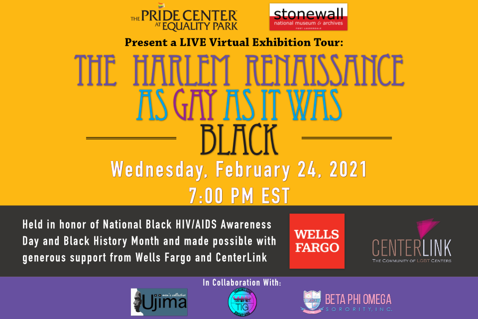The Harlem Renaissance: As Gay As It Was Black – The Pride Center at ...